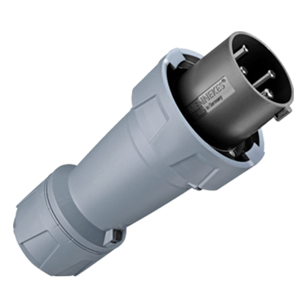 Enchufe industrial 125A 3P+T 500V Negro IP67 - 3377 Mennekes