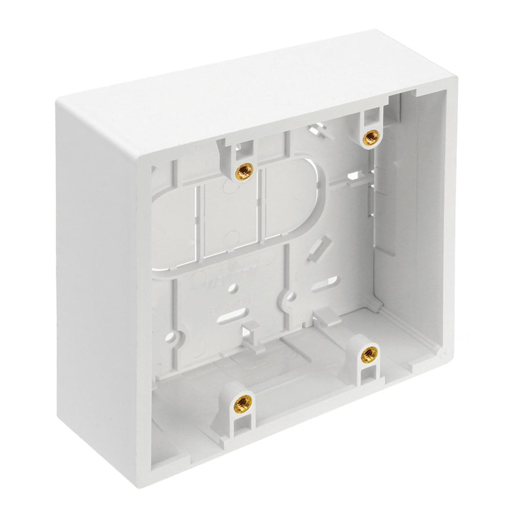 CAJA CUADRADA 4X4 1.89'' BLANCO