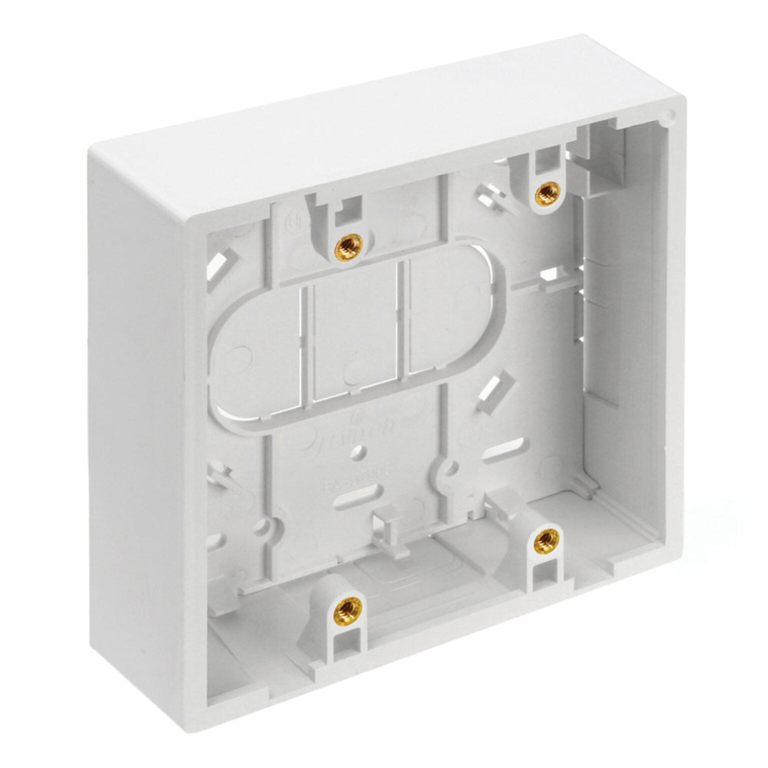 CAJA CUADRADA 4X4 1.45'' BLANCO