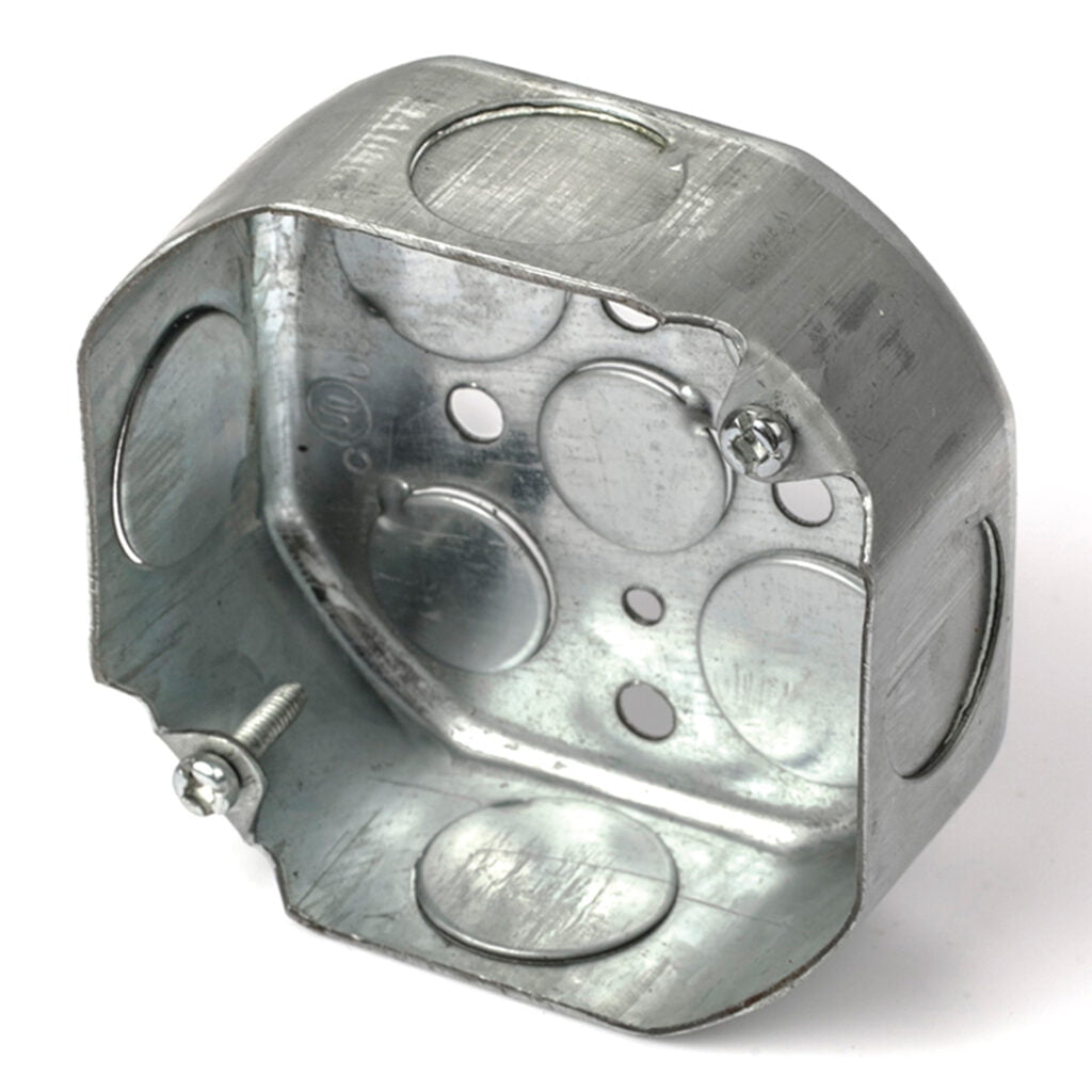CAJA OCTOGONAL ACERO ESPESOR 1.2MM 3/4" CON UL