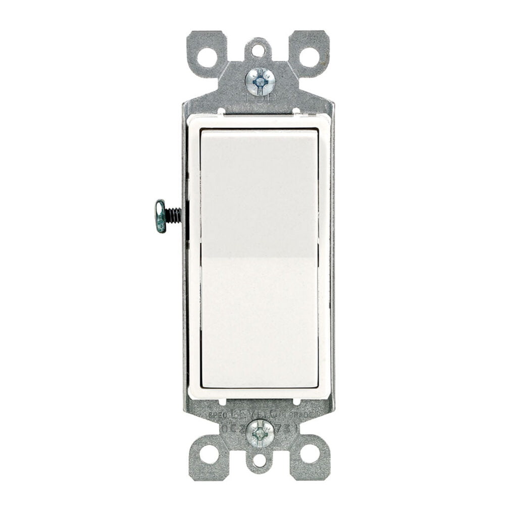 INTERRUPTOR UNIPOLAR SIMPLE DECORA 15A L/T 250V BLANCO – Electro Enchufe