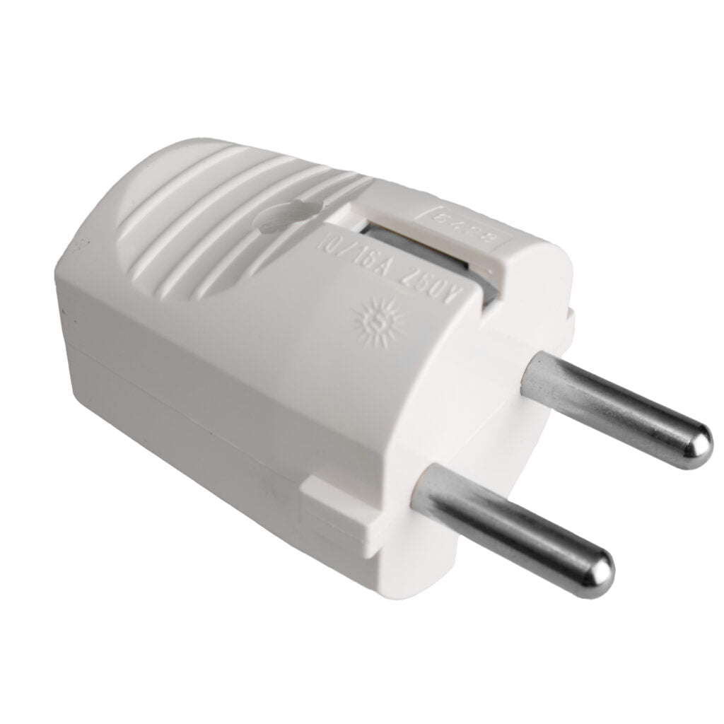 ENCHUFE SCHUKO 2 POLOS + TIERRA 16A 250V BLANCO