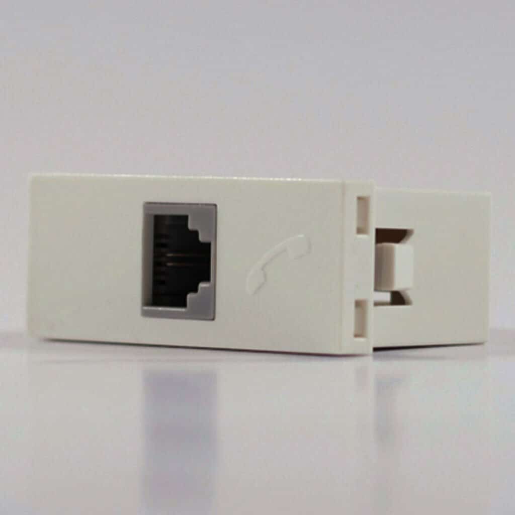 JACK PARA TELEFONO 4 HILOS BLANCO