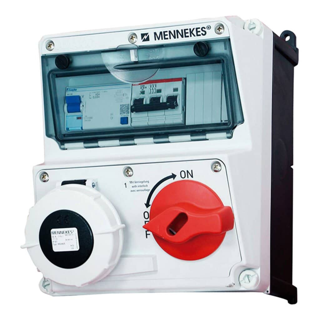 CAJA COMBINADA AMAXX IP67 C/BLOQ.MECA. DÚO 1 TOMA 3P+T 32A 500V 7H C ...