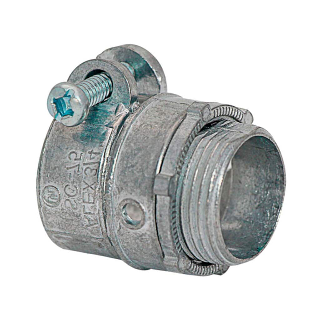 CONECTOR RECTO CONDUIT SIMPLE DE 3/8'' PARA T/FLEXIBLE MET.