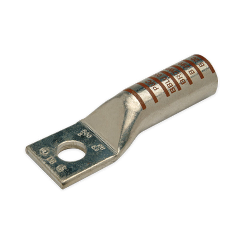 TERMINAL A COMPRESIÓN DE COBRE ESTAÑEADO BARRIL STANDARD 1 HOYO 4AWG 3/ ...