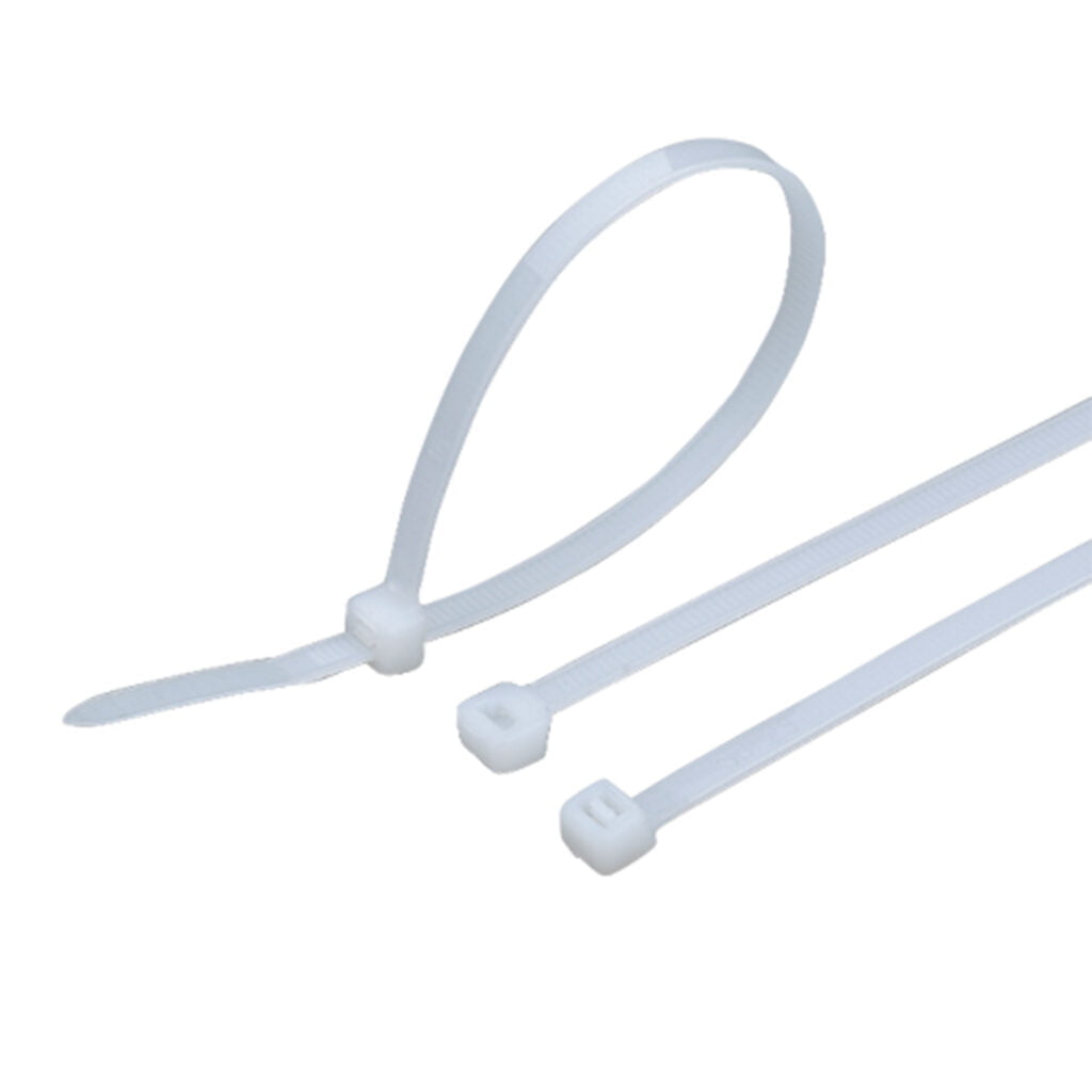 Cintillos de seguridad 200mm x 4.8mm blanco - Pack 100 Unid.