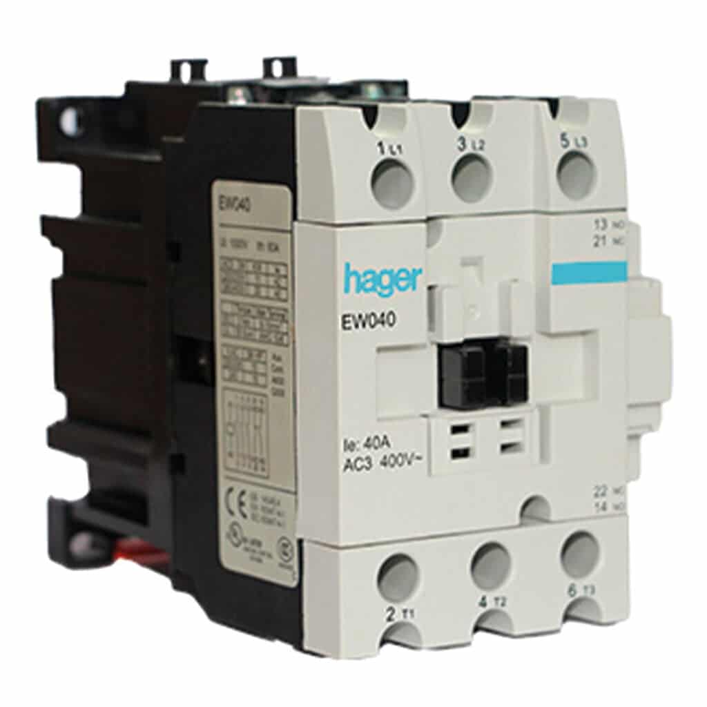 CONTACTOR EW 40A/AC3 1NA+1NC 220V 50/60HZ.
