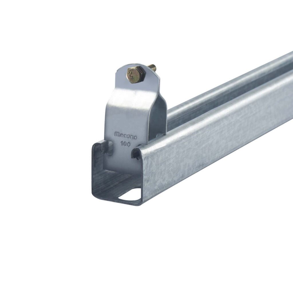 ABRAZADERA STRUT 4" PRE-GALVANIZADA, EE: 1.52MM, C: 1600KG; Modelo: FPPG