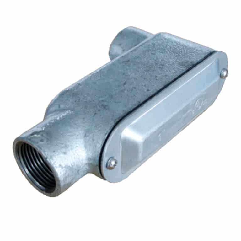 CAJA CONDULET TIPO LB 1-1/2" FORM 5 HIERRO MALEABLE GALVANIZADO EN ...