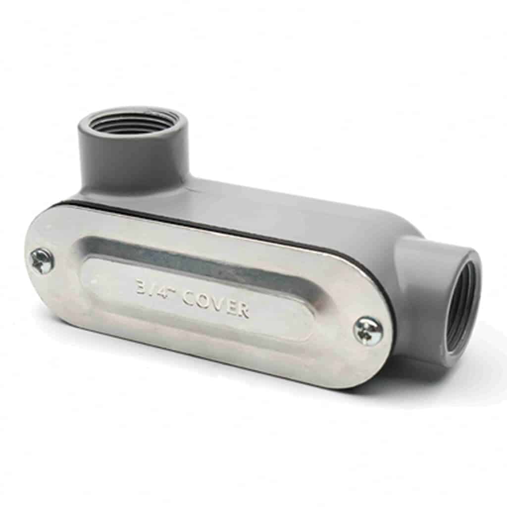 CAJA CONDULET TIPO LL 2" FORM 35 DE ALUMINIO C/TAPA Y EMPAQUETADURA CON UL