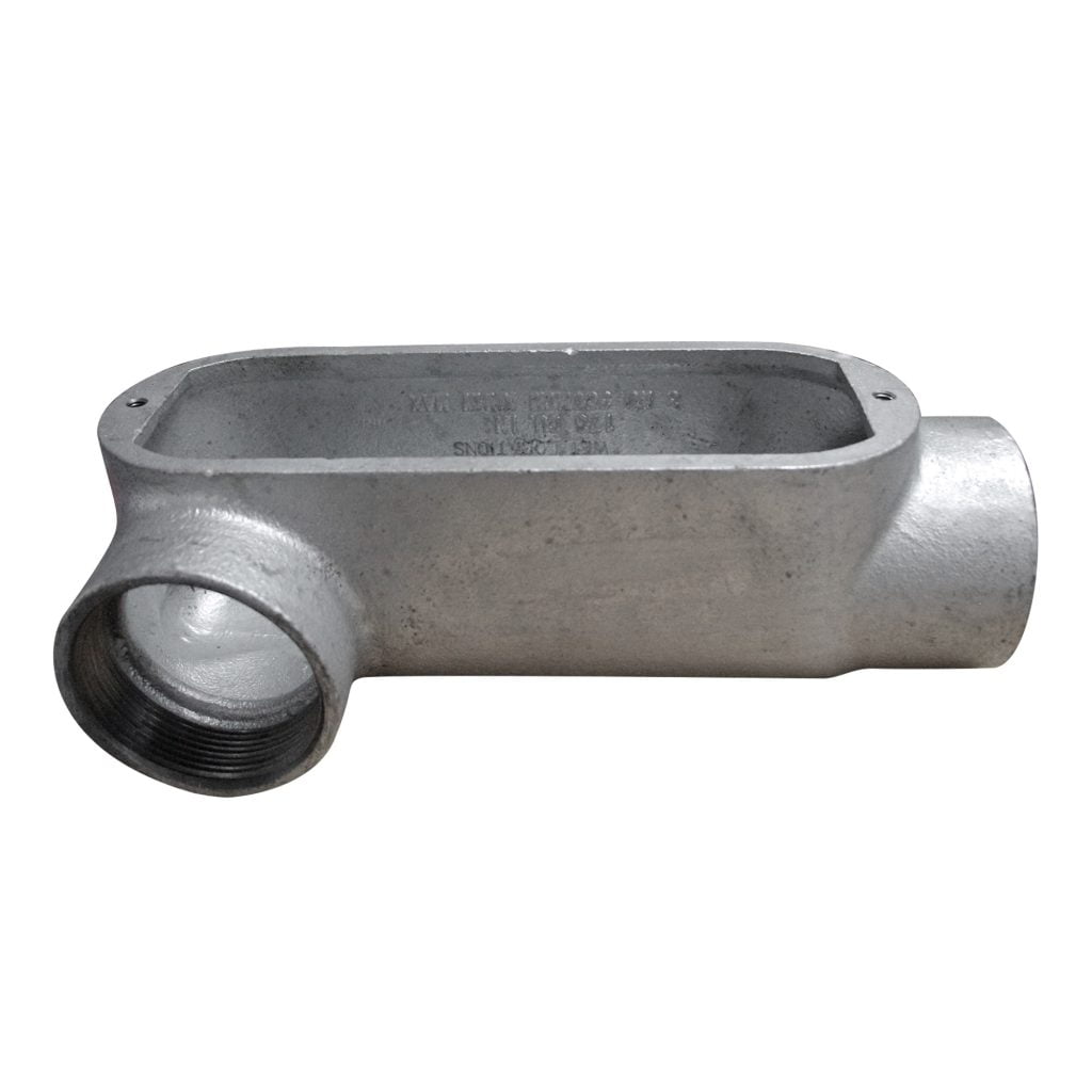 CAJA SIN TAPA CONDULET TIPO LR 3″ FORM 5 HIERRO MALEABLE GALVANIZADO EN ...