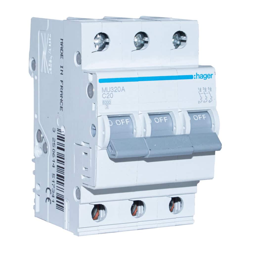 INTERRUPTOR TERMOMAGNETICO ITM 3X16A 6/10KA (230V/400V)