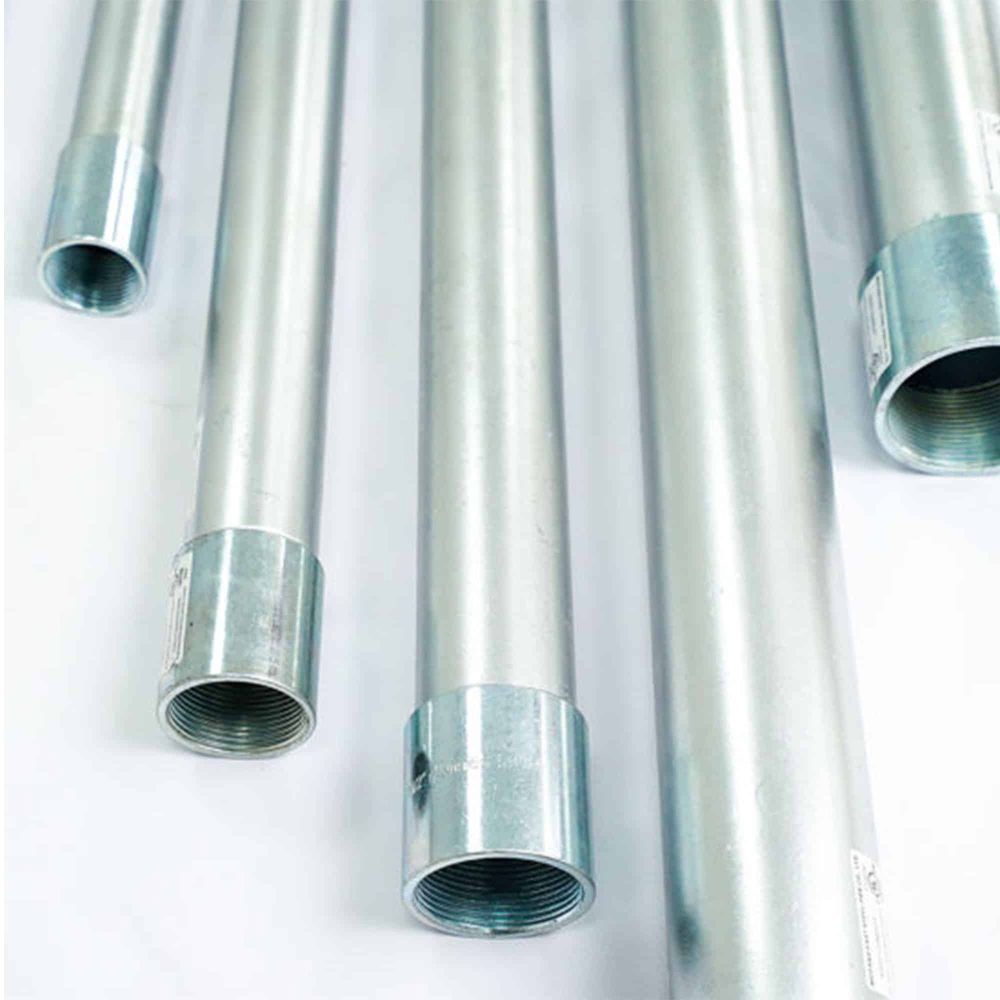 TUBO CONDUIT RIGID 2-1/2″ DE 3MTS C/UNIÓN GALVANIZADO EN CALIENTE CON ...