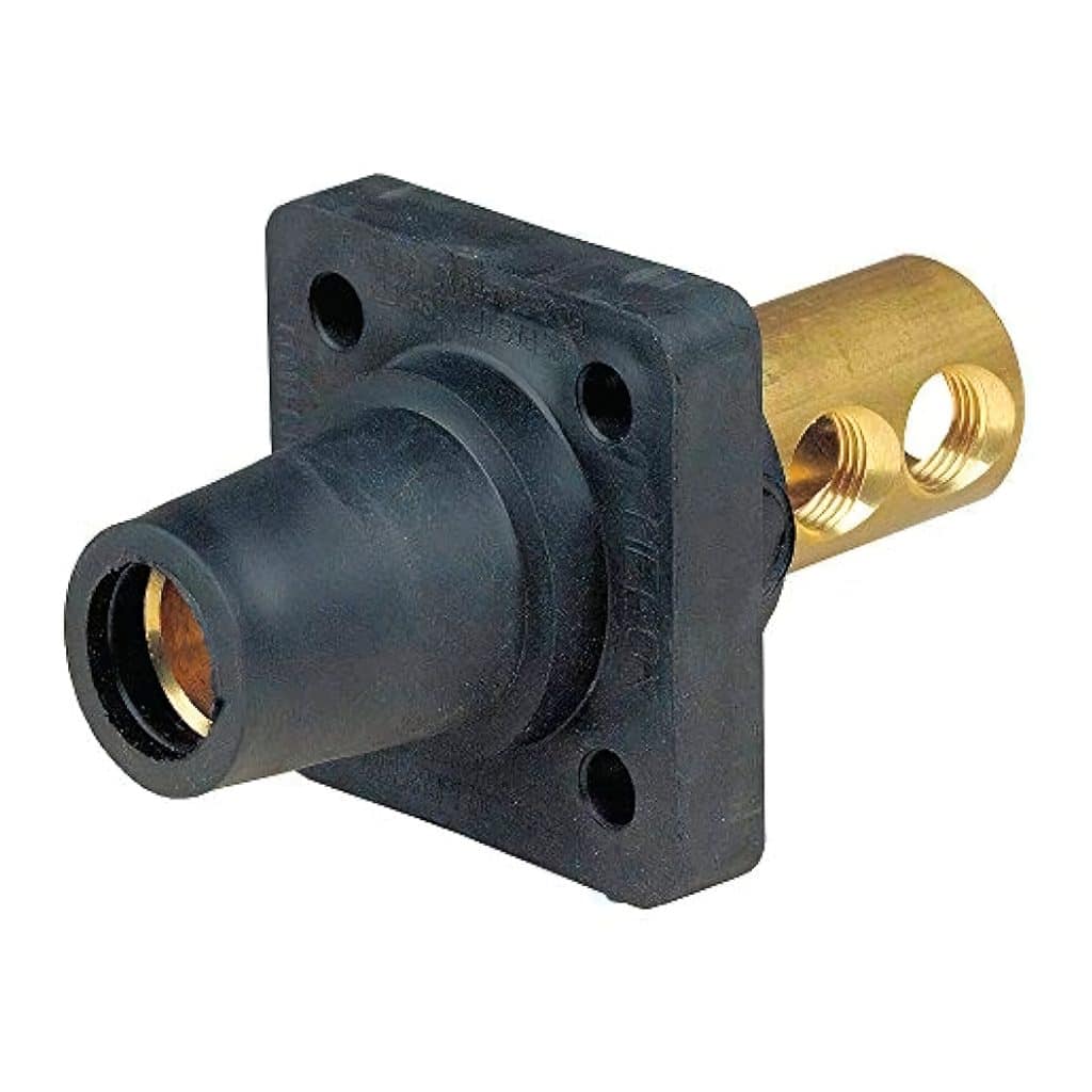 TOMA EMPOTRABLE (HEMBRA) C/2 PERNOS 400A 600V T/CAM LOCK (CAM TYPE) NEGRO