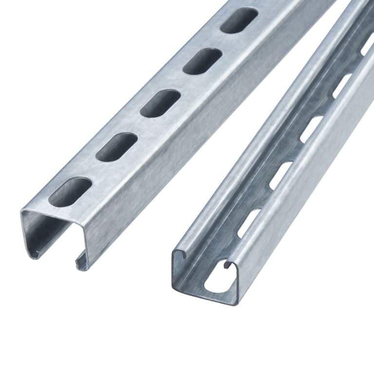 Riel Strut ranurado de 41x 41mm 3 mts - Acero electro galvanizado