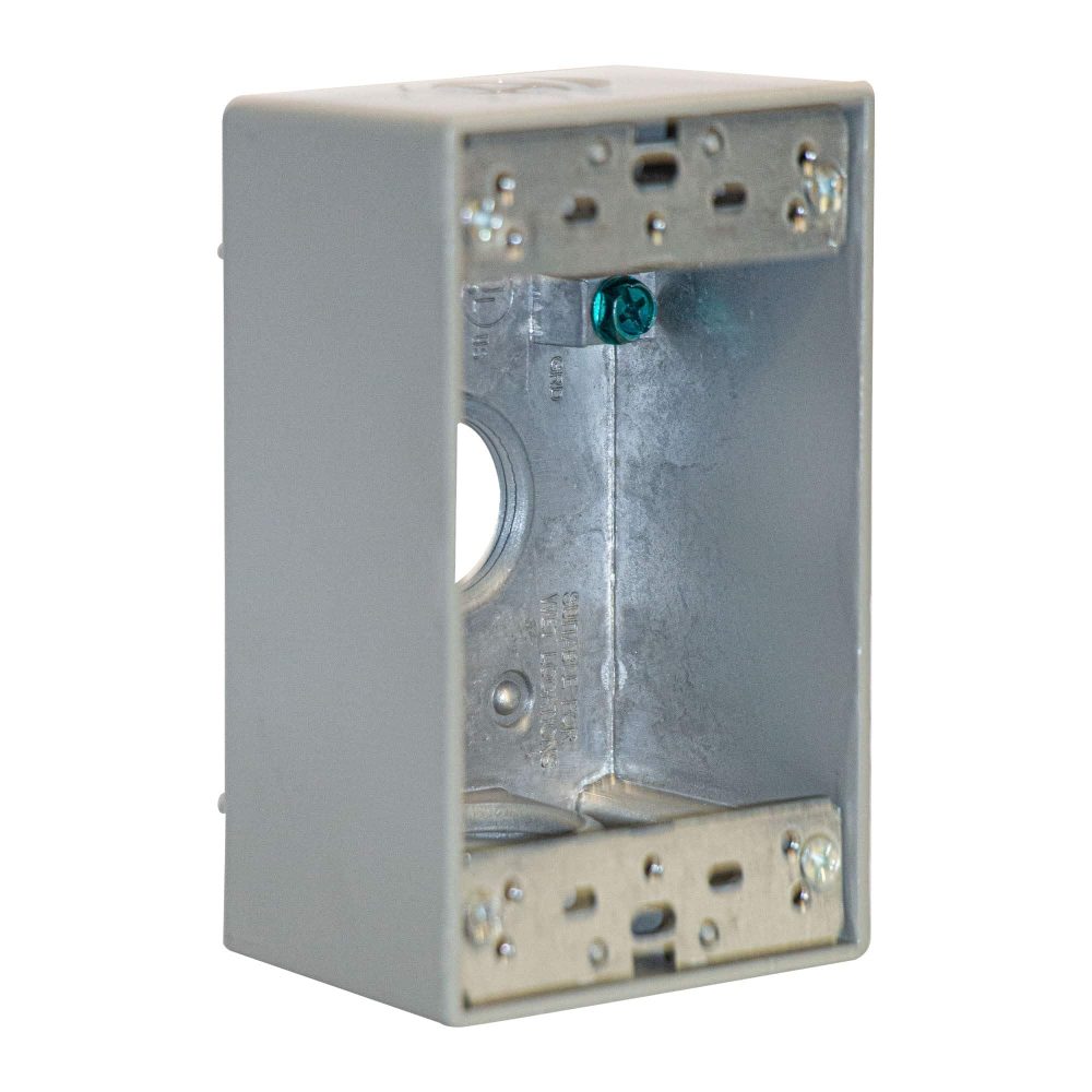 CAJA DE PASE O DERIVACIÓN RECTANGULAR ALUMINIO UL 3/4" 4 SALIDAS 2" PROFUNDIDAD NAAVI CONDUIT