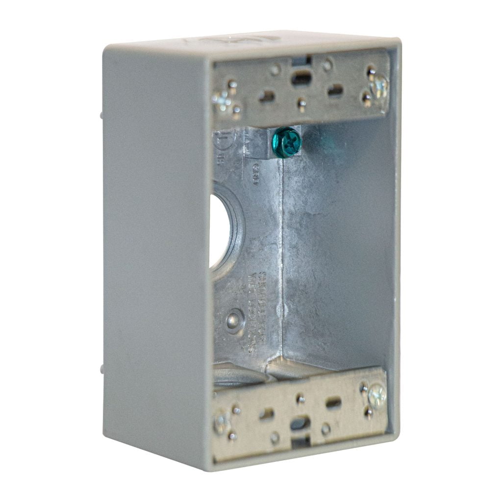 CAJA DE PASE O DERIVACIÓN RECTANGULAR ALUMINIO UL 3/4" 4 SALIDAS 2 ...