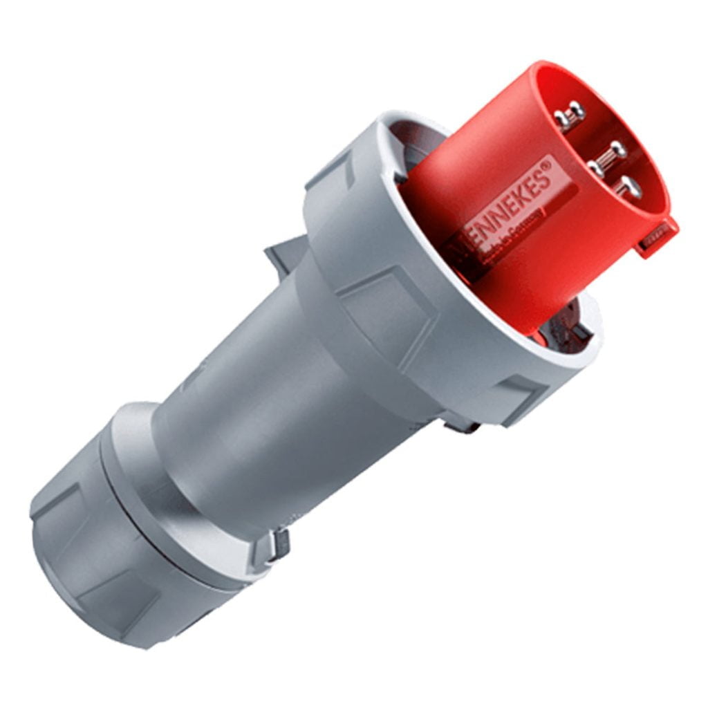 ENCHUFE 125AMP 3P+N+T 415V ROJO 6H POWERTOP PLUS IP67