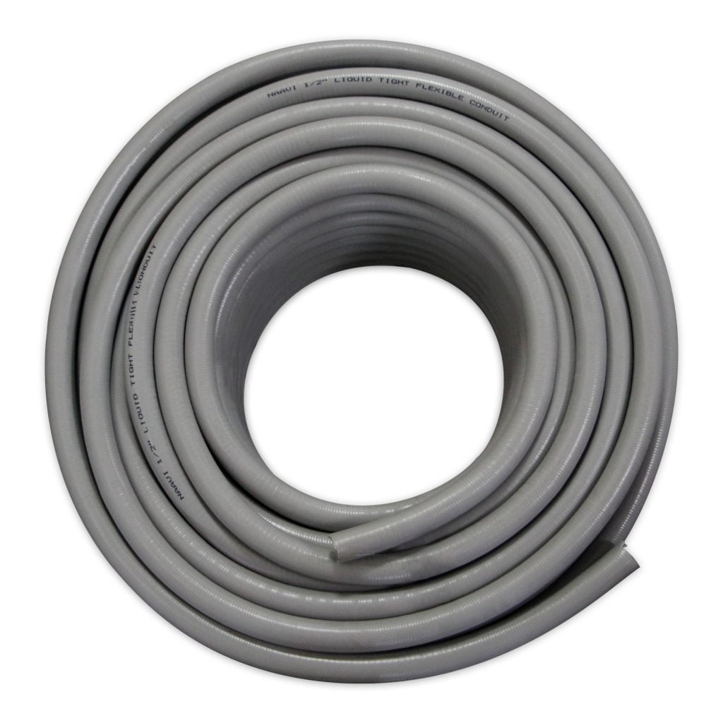 TUBERIA FLEXIBLE HERMETICA LIQUID TIGHT C/FORRO PVC 1/2'' DE 50MTS