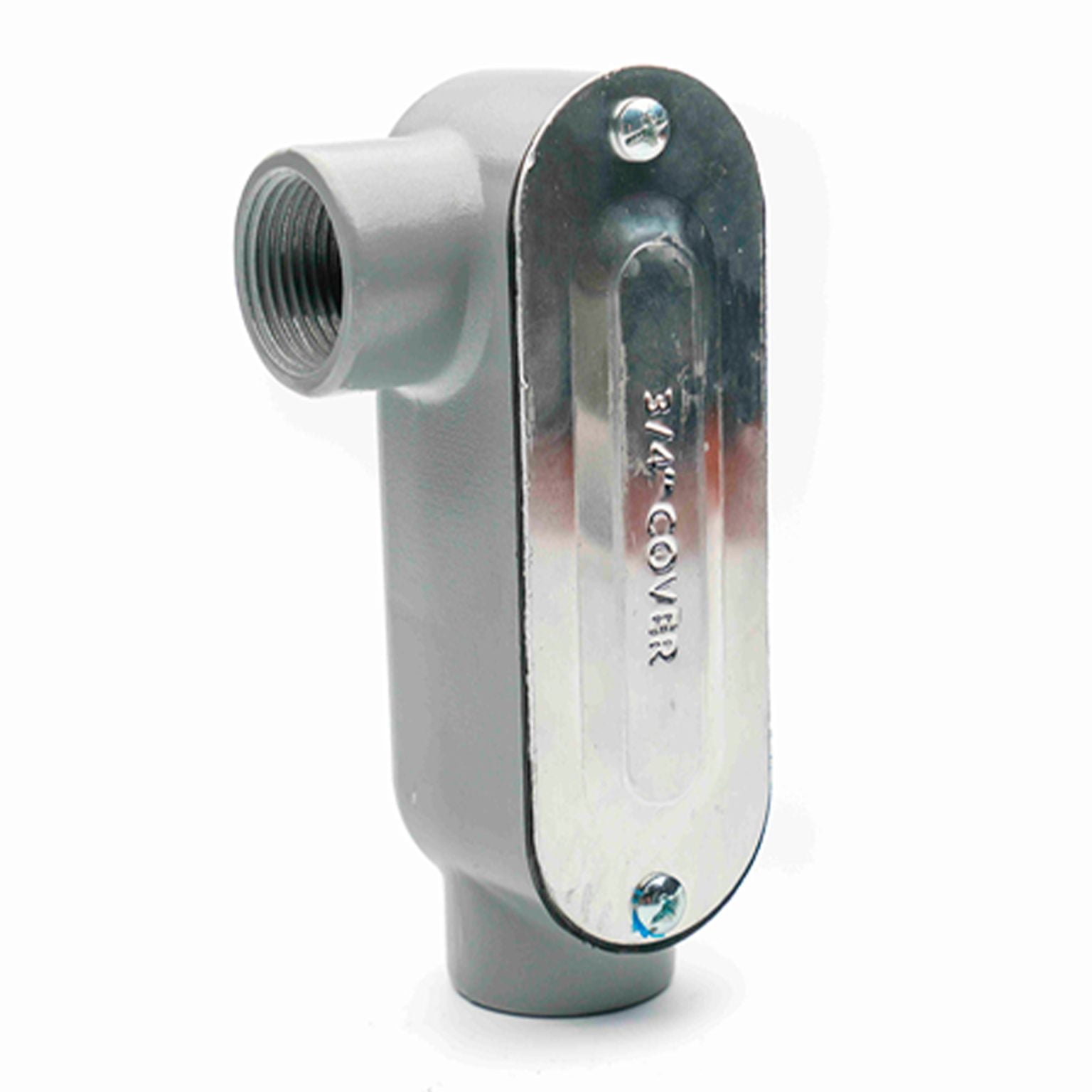 CAJA CONDULET TIPO LR 3/4" FORM 35 DE ALUMINIO C/TAPA Y EMPAQUETADURA