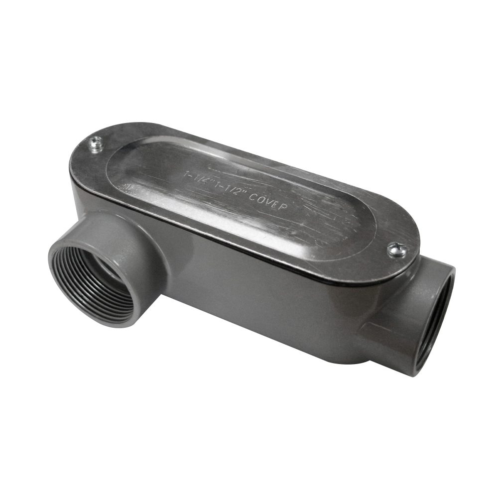 CAJA CONDULET TIPO LR 1-1/2" FORM 35 DE ALUMINIO C/TAPA Y EMPAQUETADURA