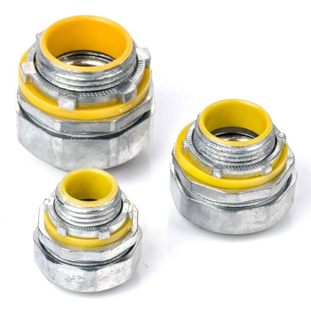 CONECTOR RECTO HERMÉTICO LIQUID TIGHT 1'' PARA T/FLEXIBLE PVC CON UL