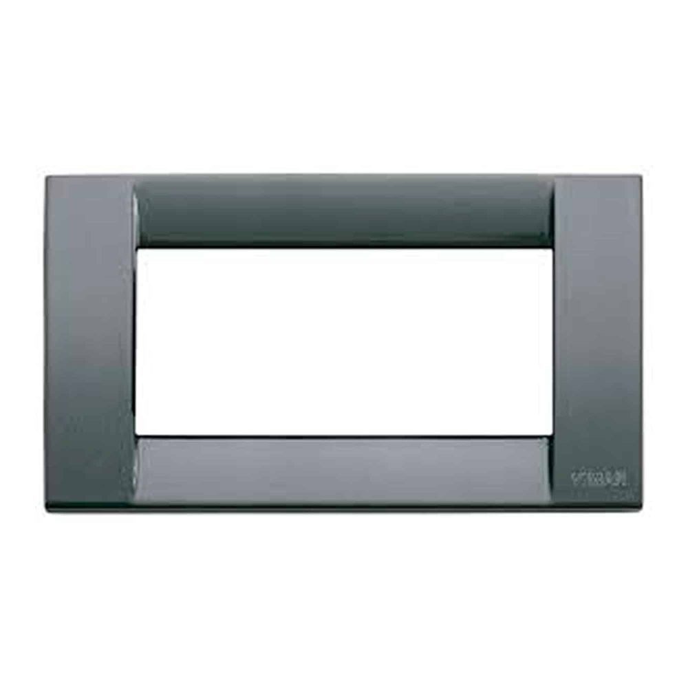 Placa línea Classica 4 Módulos Gris Metal - Estilo profesional
