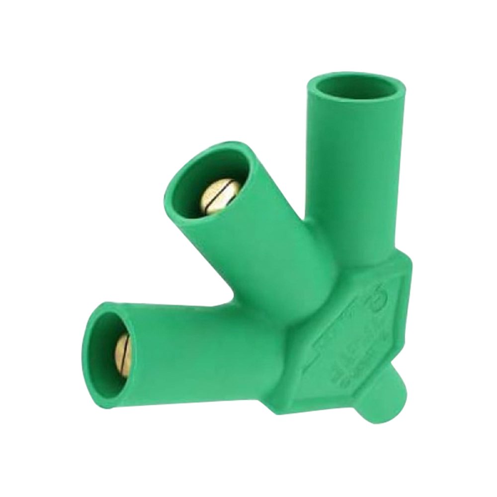 CONECTOR MULTIPLE (1 FEMALE / 3 MALE) CAM TYPE 400A 600V VERDE (CAM LOCK)