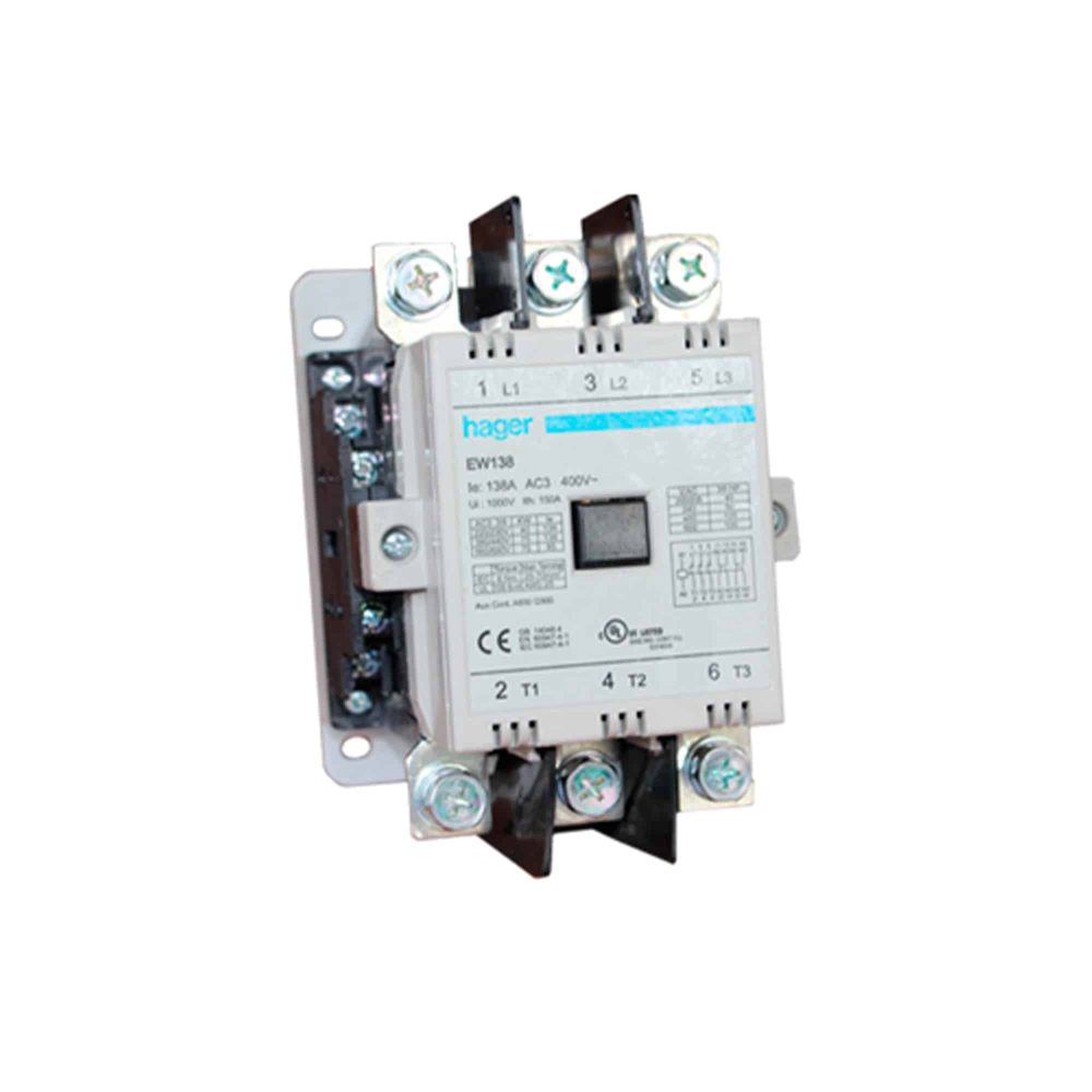Contactor EW 138A/AC3 2NA+2NC 380V 50/60HZ.