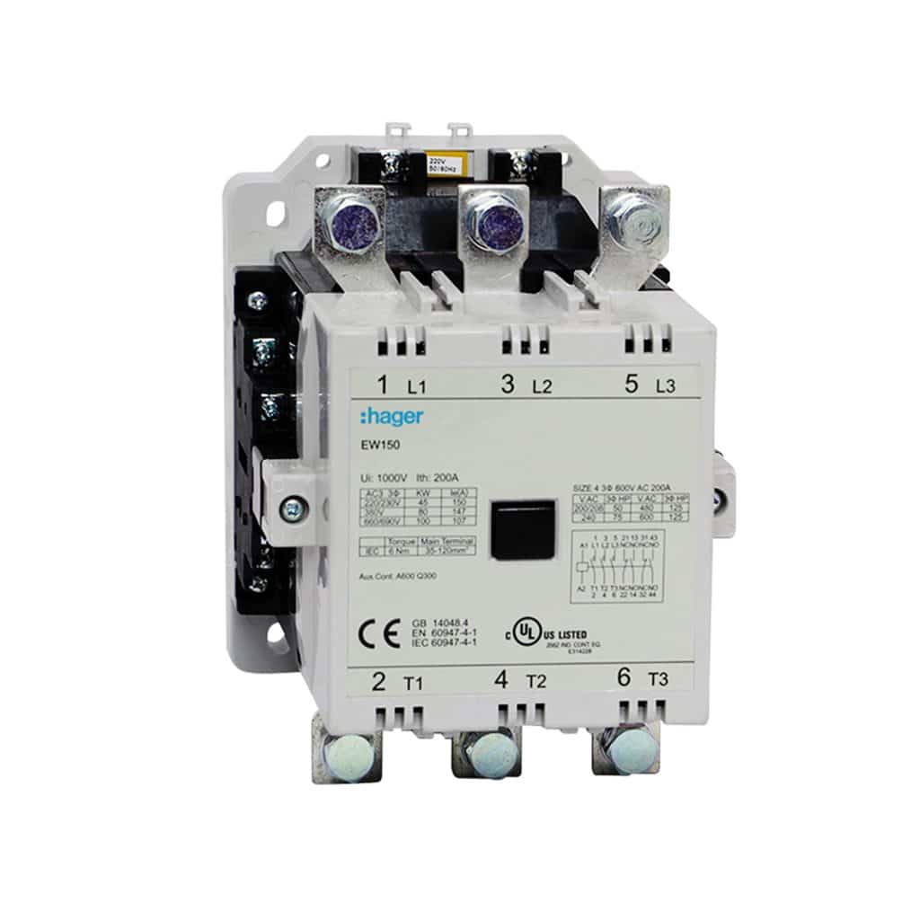 Contactor EW 147A/AC3 2NA+2NC 220V 50/60HZ.