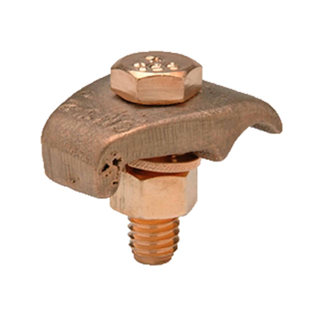 CONECTOR P/TIERRA SIMPLE CABLE RANGO 4 Sol. - 2/0 Str. PERNO 3/8” UL