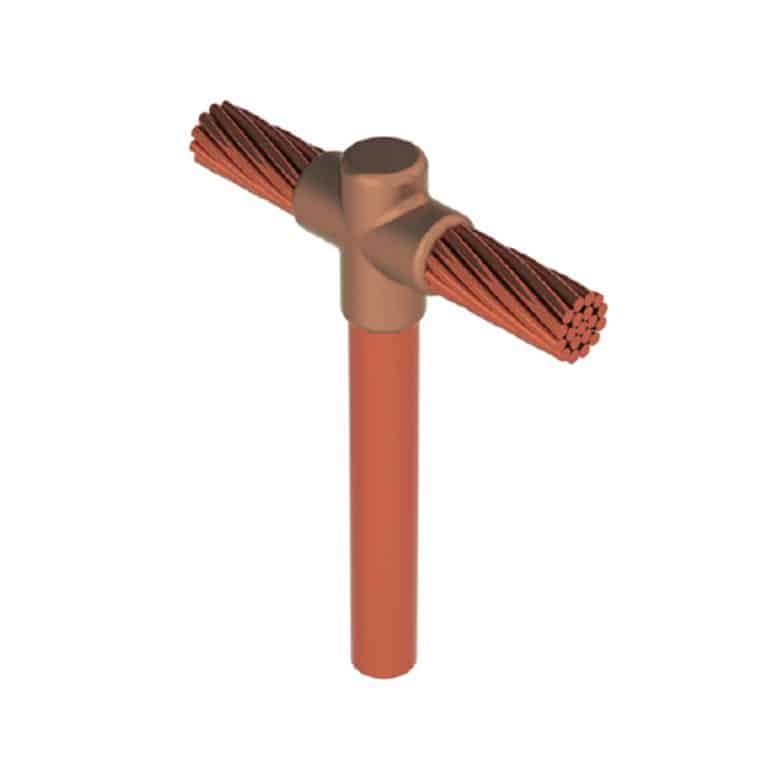 MOLDE HARGER CABLE A VARILLA PARA TIERRA 3/4" COPPER BONDED ROD, 4/0