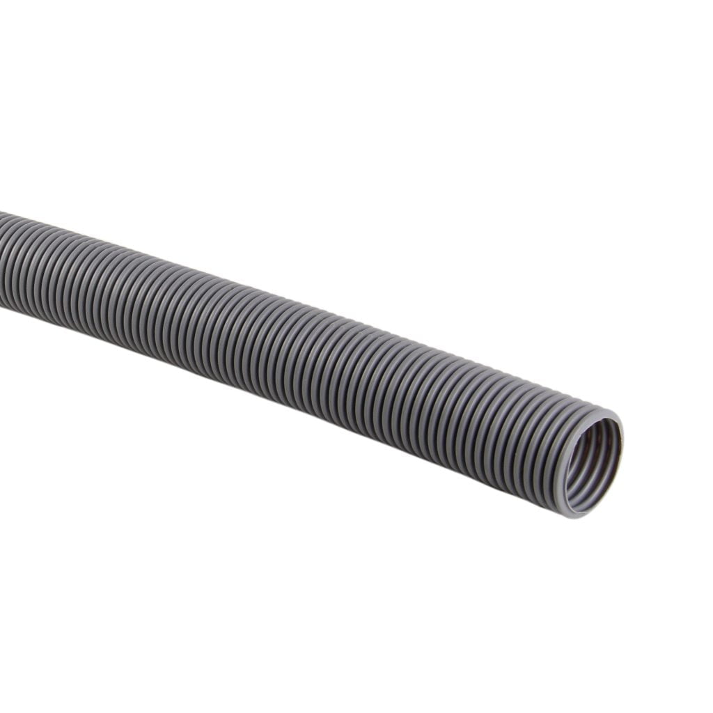 TUBERÍA CORRUGADA DE PVC GRIS 1-1/4» ROLLO DE 50 MTS GRIS – Electro Enchufe